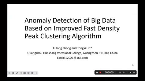 Anomaly Detection Of Big Data Based On Improved Fast Density Peak