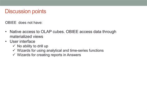 Discoverer To Obiee Migration Ppt