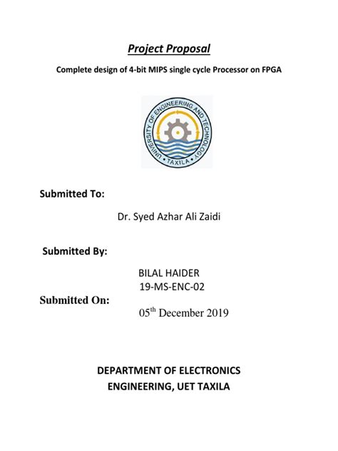 fpga project proposal pdf input output central processing unit