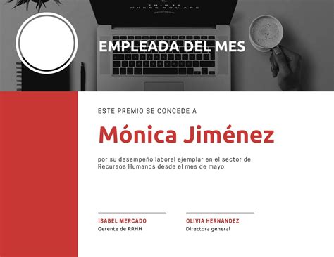Diploma De Empleado Del Año