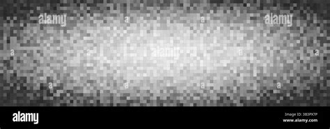Large Horizontal Pixelated Censor Bar In Grayscale Full Width Blur For Hiding Visual Content