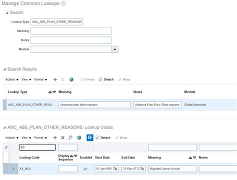 Bip Query To Extract Adjustment Reasons Attached On Accrual Plan Level