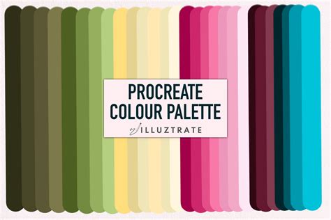Floral Procreate Color Palette Graphic By Illuztrate · Creative Fabrica