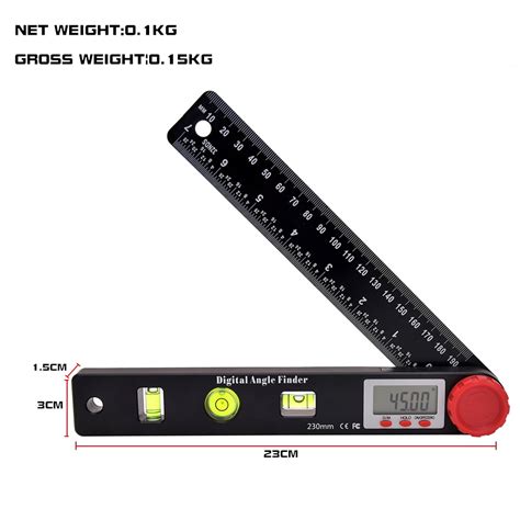 2 In 1 Digital Meter Angle Inclinometer Spirit Level Angle Ruler