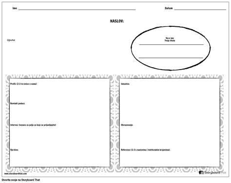 Životopis 4 Storyboard Od Strane Hr Examples