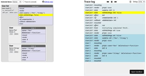 React Hook Tracer Examples Codesandbox
