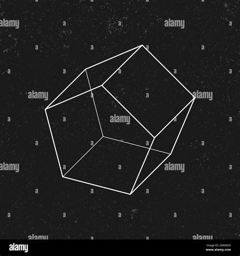 3d Pentagonal Prism On A Black Background Vector Stock Vector Image