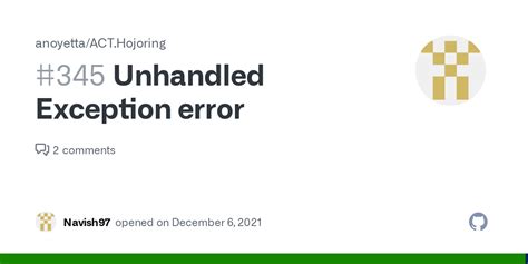 unhandled exception error · issue 345 · anoyetta act hojoring · github
