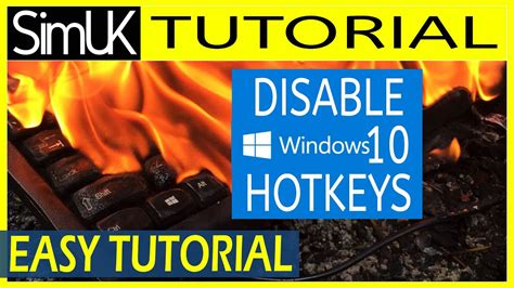 How To Disable Hotkeys In Windows 10 Windows 10 Home Edition Solution In Description Below