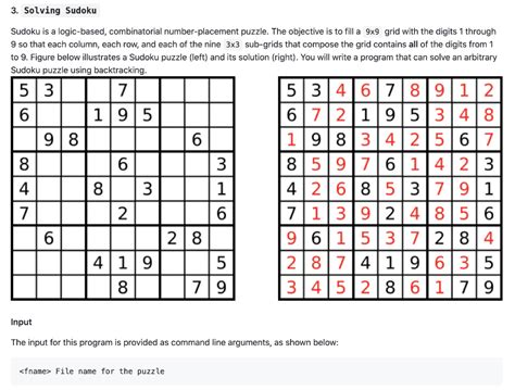 Solved 3 Solving Sudoku Sudoku Is A Logic Based Chegg