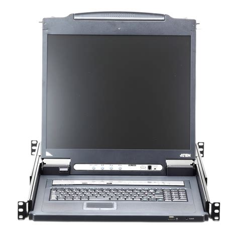 Port PS USB VGA LCD Inch KVM Over IP Switch With Daisy Chain Port And USB Peripheral