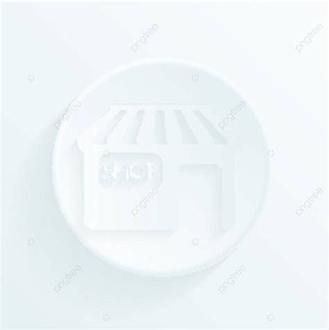 Circle Icon With A Shadow Shop Building Vector Shadow Button Vector Vector Shadow Button PNG