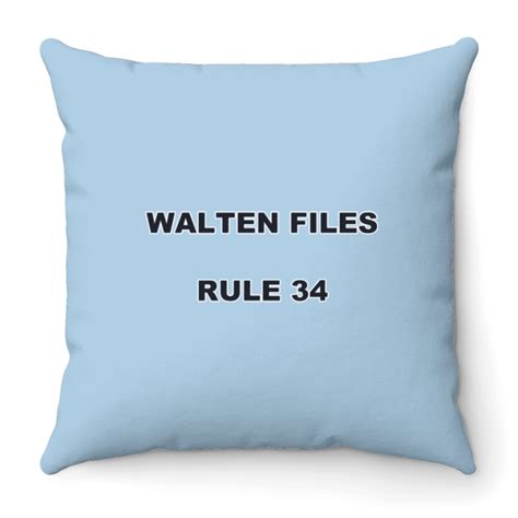 Walten Files Rule 34 Throw Pillows Sold By Weldon Sorto Sku 121711346