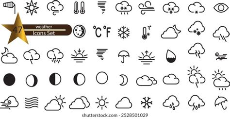 Weather Meteorology Editable Stroke Outline Stock Vector Royalty Free 2528501029 Shutterstock