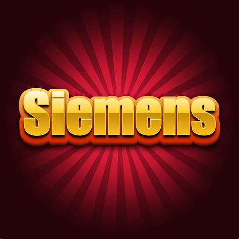 Premium Photo Siemens Text Effect Gold  Attractive Background Card Photo