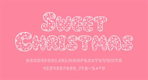 눈송이와 별 흰색 크리스마스 알파벳입니다 손으로 그린 거품 벡터 글꼴입니다 대문자 숫자 및 문장 부호 크리스마스 휴일 디자인을위한 달콤한 서체 0명에 대한 스톡 벡터 아트