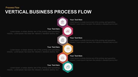 Vertical Business Process Flow PowerPoint Template And Keynote Slide