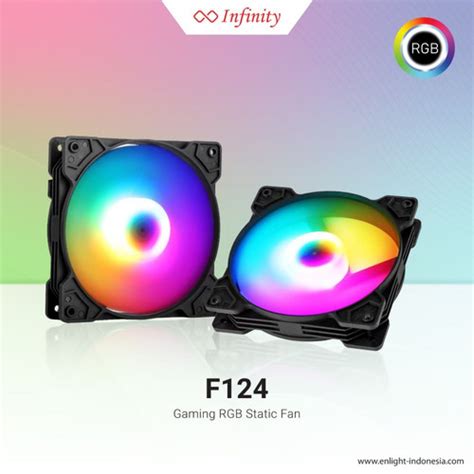 Jual Fan Casing Enlight Infinity F124 Rgb 12cm Fan Casing Infinity F124 Hitam Jakarta