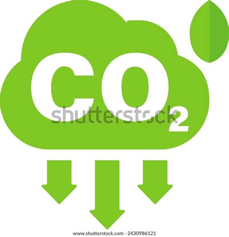 Co2 Emissions Green Logo Icon Symbol Stock Vector Royalty Free