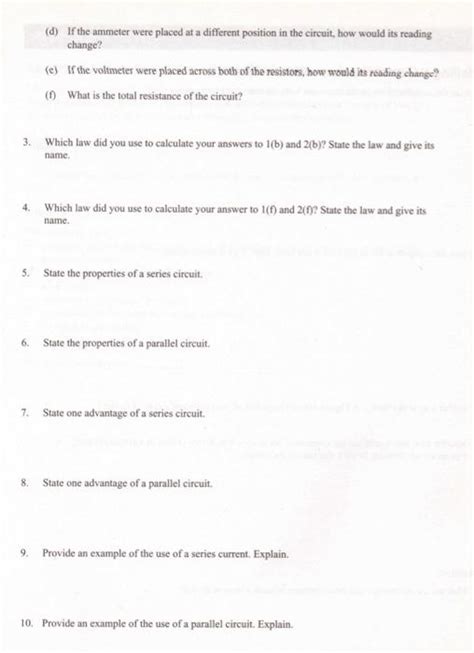 Solved Series And Parallel Circuits Additional Practice Chegg