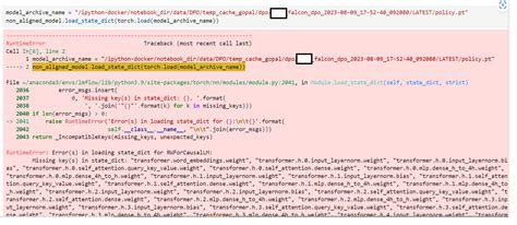 RuntimeError Error S In Loading State Dict On A Custom Model Issue Eric Mitchell