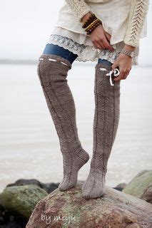 Thigh High Knitting Pattern Easy Fun Diy Knitting Socks Knitting