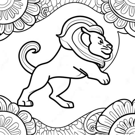 Detroit Lions Logo Coloring Page 7591 6410