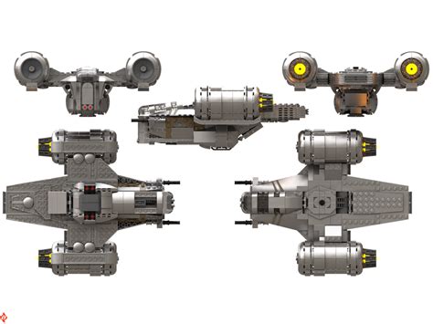 Lego Moc Midi Scale Razor Crest By Overraptor Rebrickable Build