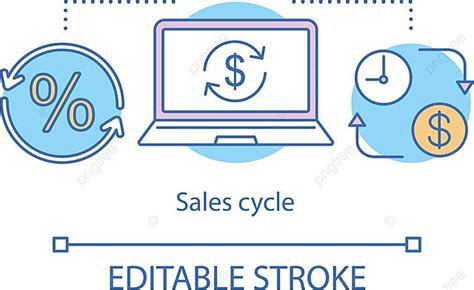 Sales Cycle Concept Icon Design Strategy Crm Vector Design Strategy Crm PNG And Vector With