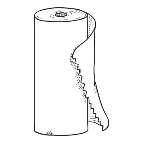 Free Paper Towel Clipart Picture 1 Of 2 Sketch Coloring Page