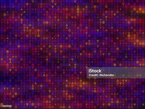 빅 데이터의 패턴 라이트 텍스트를 1에서 9로 이끌었습니다 기술 그래픽 디자인 배경 개념 0에 대한 스톡 사진 및 기타 이미지 Istock