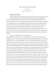 Sugar Fermentation Lab Report Pdf Sugar Types Impact On Fermentation Lab Report Defne Taykurt