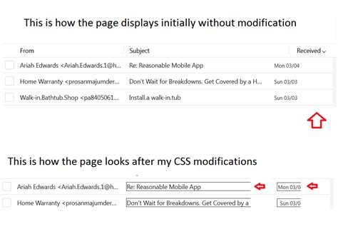 Need Help Altering Css For Outlook Webmail Html Css Sitepoint Forums Web Development