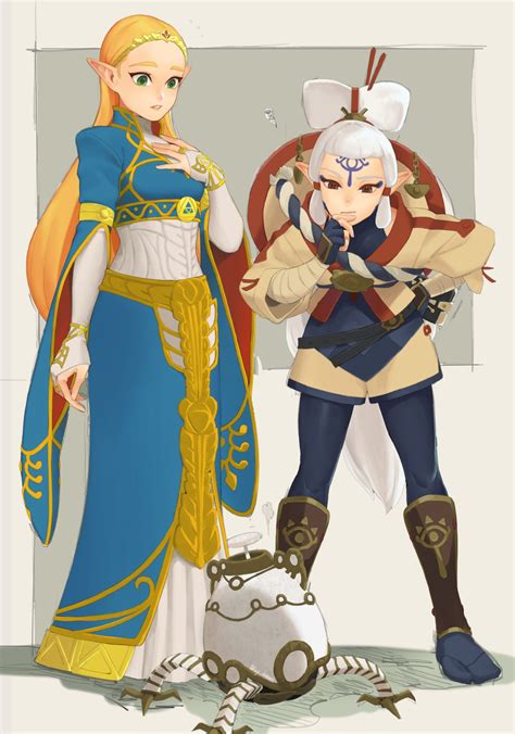 Princess Zelda Impa And Terrako The Legend Of Zelda And More Drawn By Ivy Sena