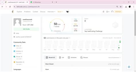Swetha Suresh On Linkedin 50leetcode C Python