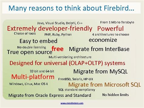 Firebird The Universal Open Source Database Why Firebird