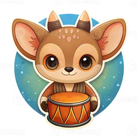 Cute Bongo Sticker 48343896 Png
