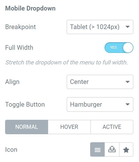 Elementor Sticky Mobile Navigation Bar Open Nav Upwards