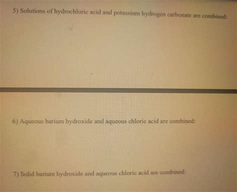 Solved Write Molecular And Net Ionic Equations For The Chegg Com