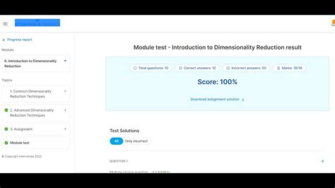module test 6 introduction to dimensionality reduction youtube