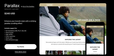 Parallax Shopify Theme Review Features Pros And Cons