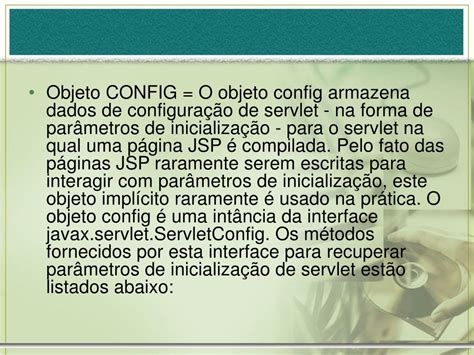Ppt Objetos Implícitos Relacionados Aos Servlets Powerpoint