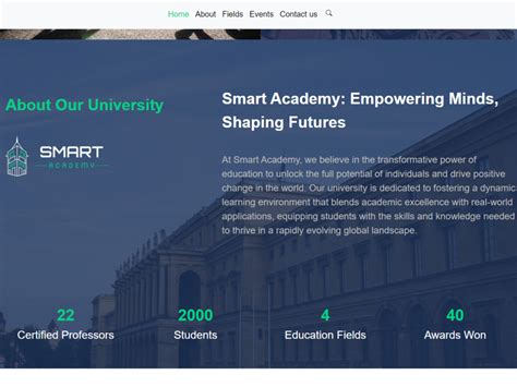 A Customized Website Template Created Using Htmlcssjs And Bootstrap
