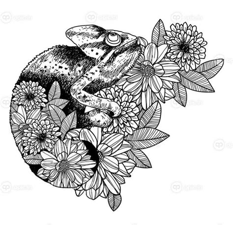 خرید و قیمت وکتور خالکوبی هنر آفتاب پرست نقاشی دستی و طرح سیاه و سفید