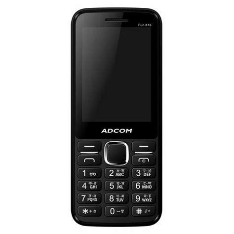 Adcom X16 Fun Dual Sim Mobile Black At Rs 490 दोहरी सिम कार्ड वाला फोन In New Delhi Id