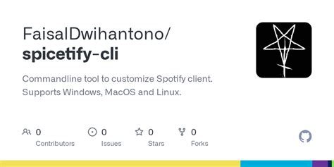Github Faisaldwihantonospicetify Cli Commandline Tool To Customize Spotify Client Supports