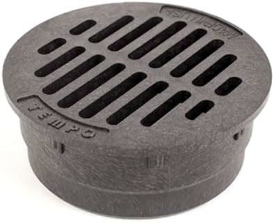 Premium Usa Made 4 Inch Black Outdoor Round Flat Drain Grate Cover