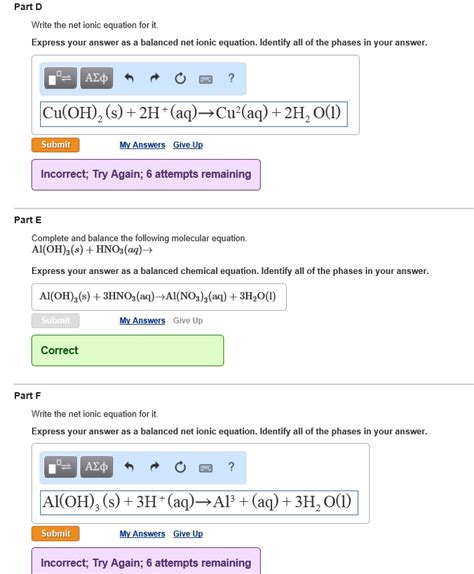 Solved Write The Net Ionic Equation For It Express Your