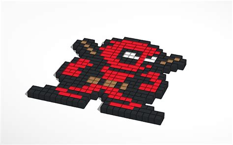 3d Design Gojo Satoru Pixel Art Tinkercad