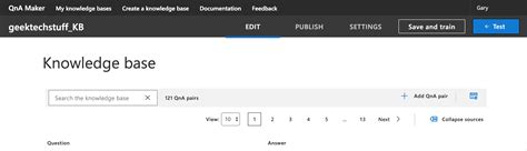 Creating An Azure Qanda Faq Chat Bot Geektechstuff